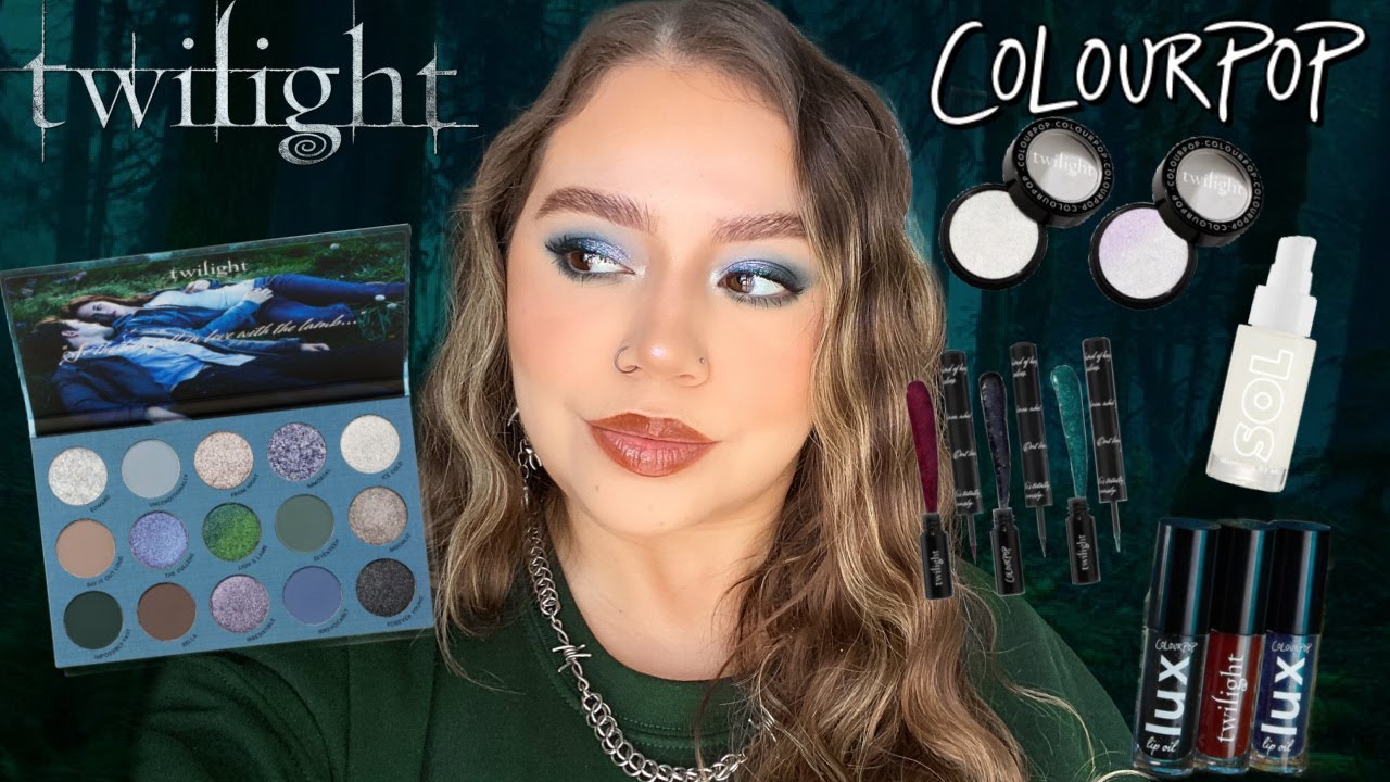 TWILIGHT X COLOURPOP COLLECTION 🌲💙 SWATCHES, REVIEW + TUTORIAL | Makeupbytreenz - YouTube
