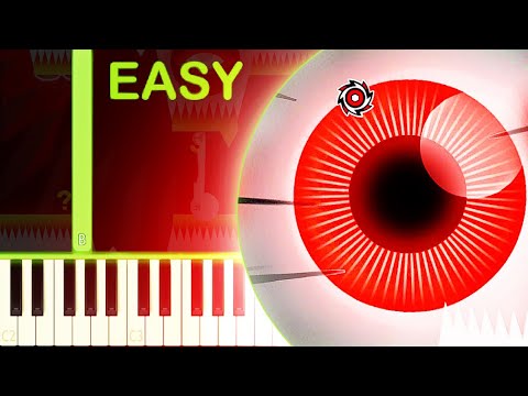 iSpyWithMyLittleEye | GEOMETRY DASH - EASY Piano Tutorial