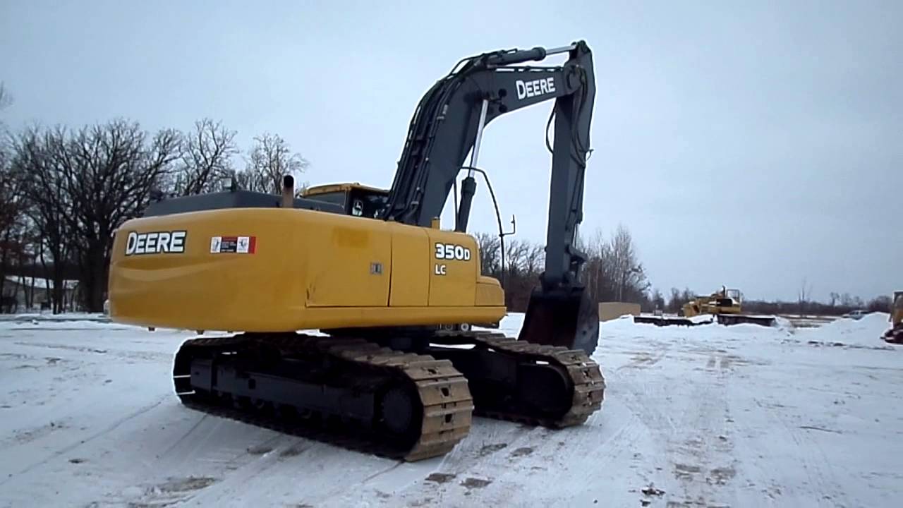 2009 John Deere 350 DLC Excavator with 8000 hrs - YouTube