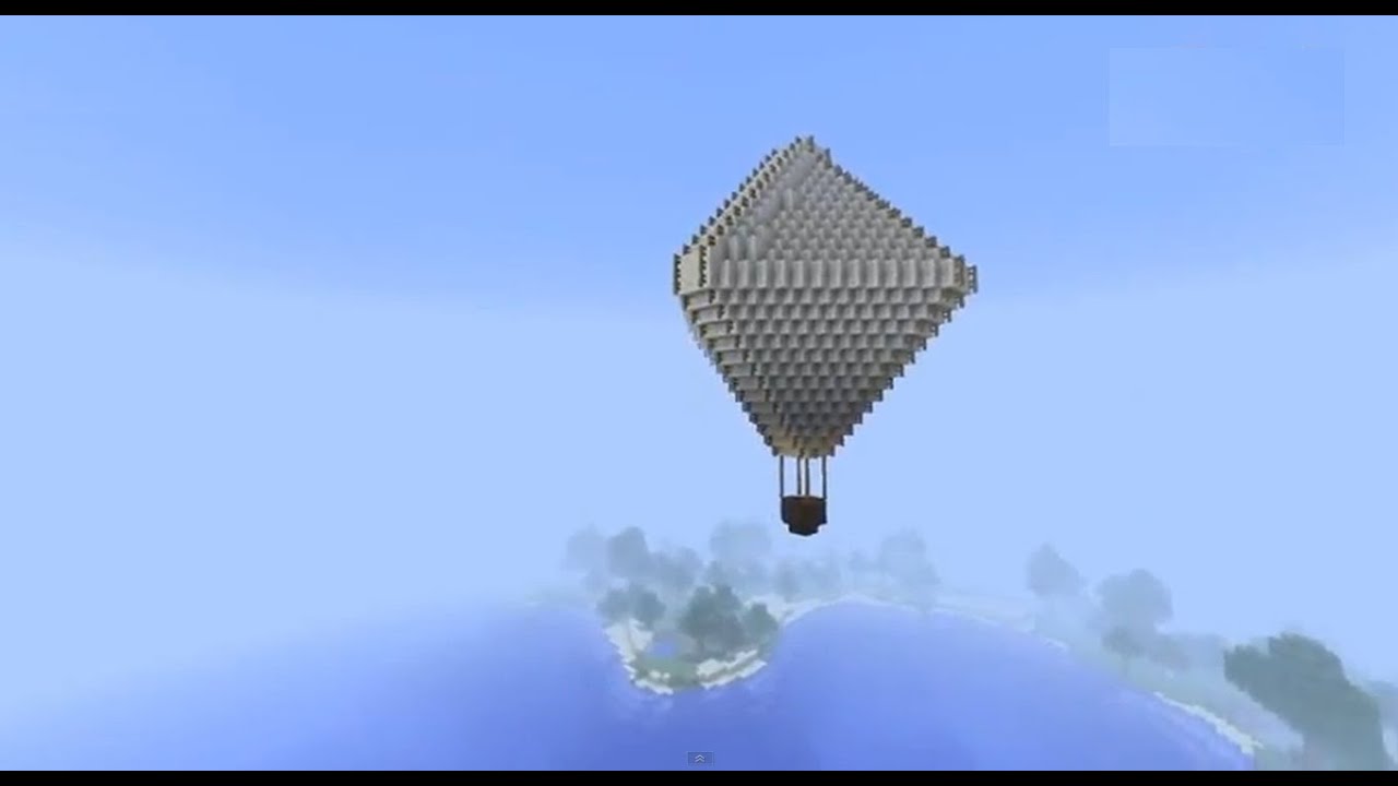 Minecraft construcciones: Globo aeroestático. - YouTube