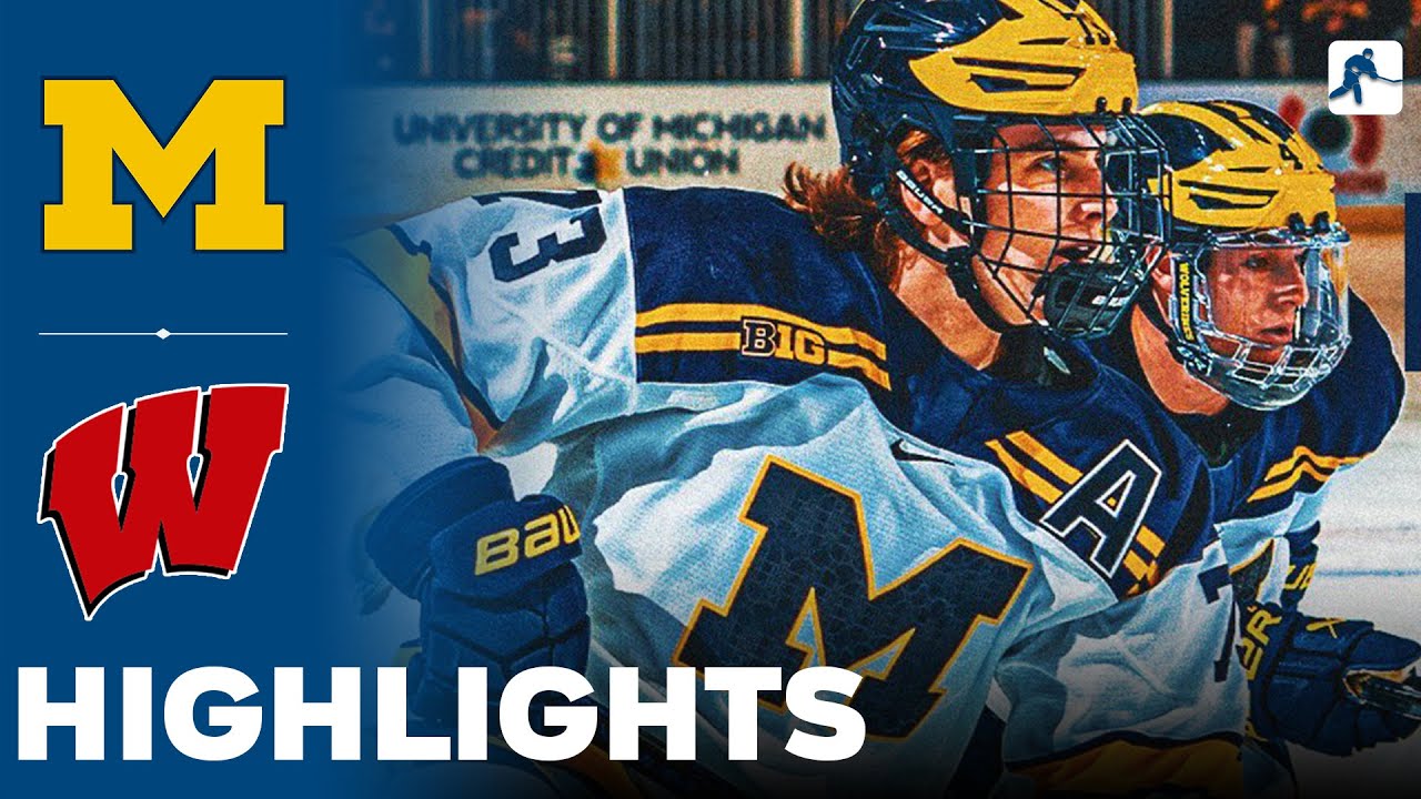 Michigan vs Wisconsin | NCAA College Hockey | Highlights - January 26 ...