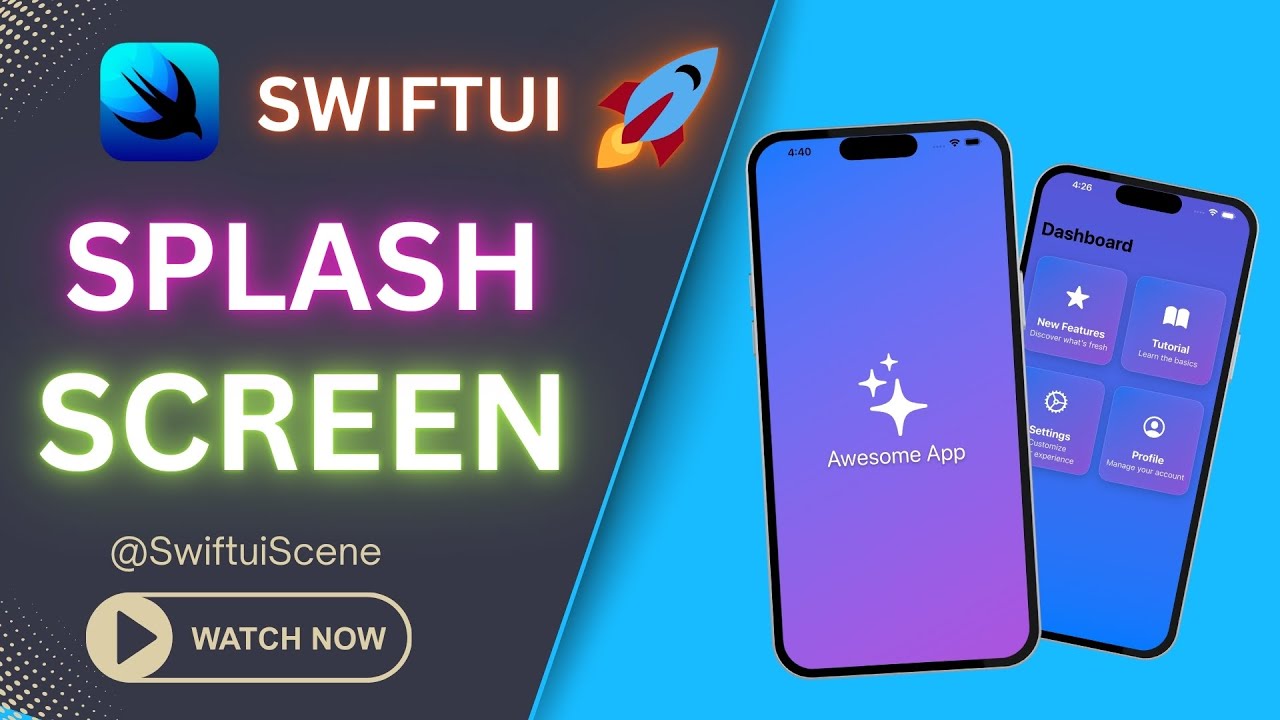 🚀 SwiftUI Magic: Crafting a Trendy Splash Screen and Dynamic Dashboard ...