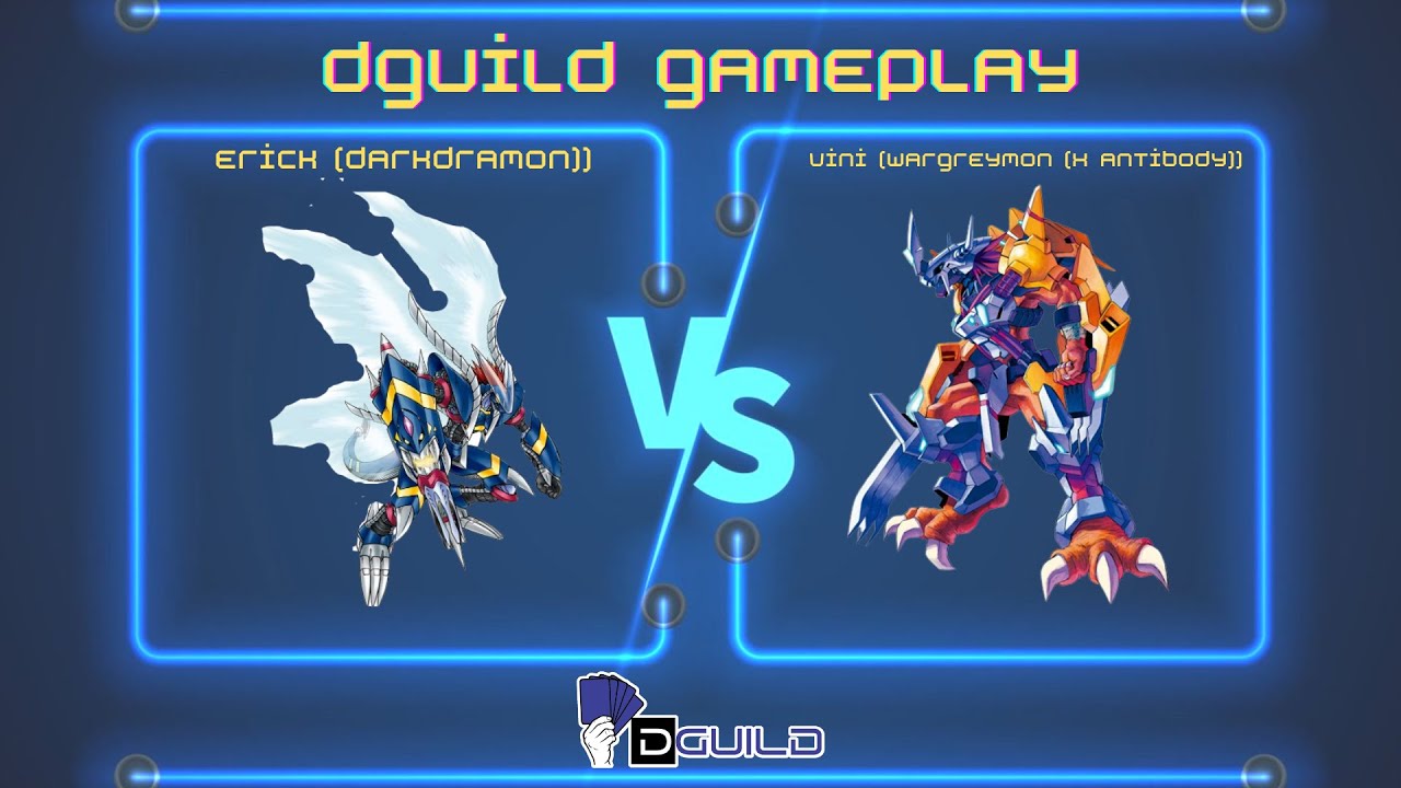 DGuild Gameplay Digimon #14: Darkdramon vs Wargreymon (X Antibody ...