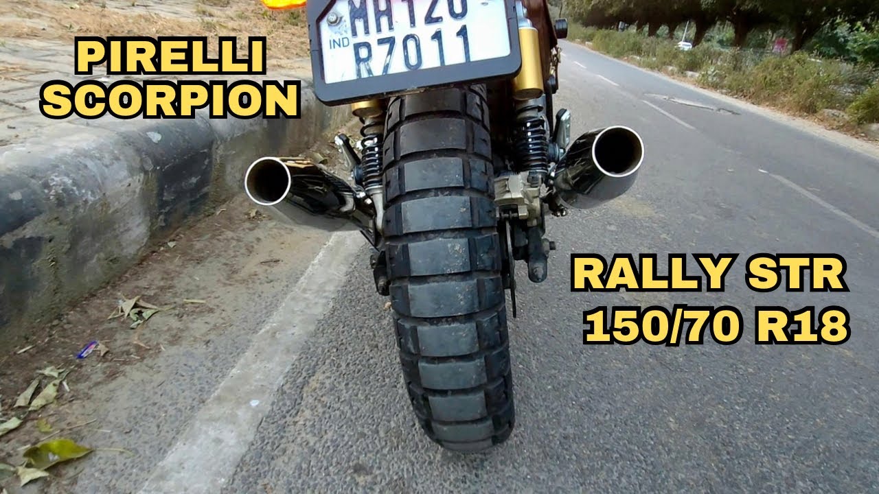 New Rear Tyre | Pirelli Scorpion Rally STR 150/70 R18 | Shoutout to ...