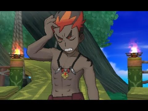 Pokemon Ultra Sun & Ultra Moon: Vs. Kiawe (Battle Tree) - YouTube