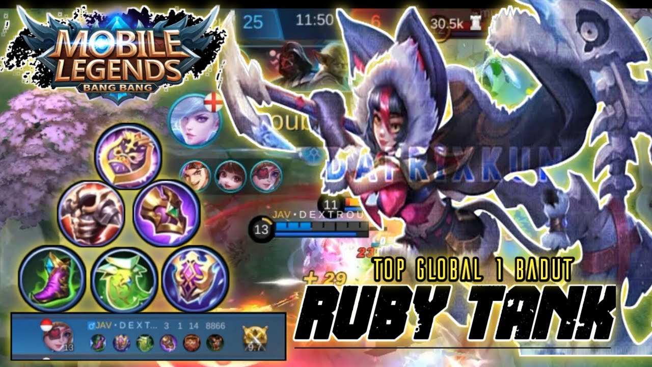 Ruby Tank 100% Hold And Strong - Best Build 2021 ~ Mobile Legend - YouTube