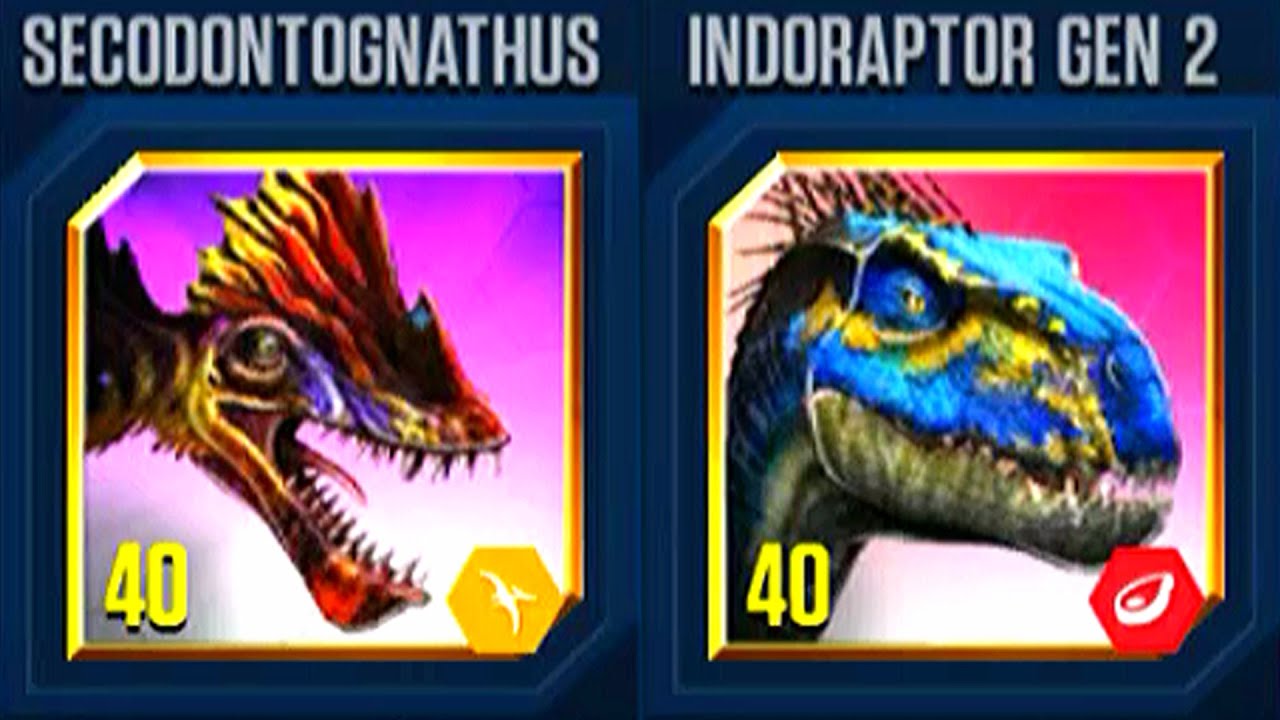 ALL DINOSAURS LEVEL 40 VS INDORAPTOR GEN 2 (JURASSIC WORLD) - YouTube