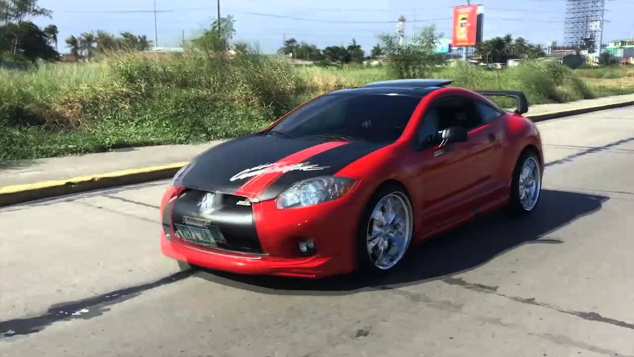 Mitsubishi Eclipse Car Wrap Gloss Red - YouTube
