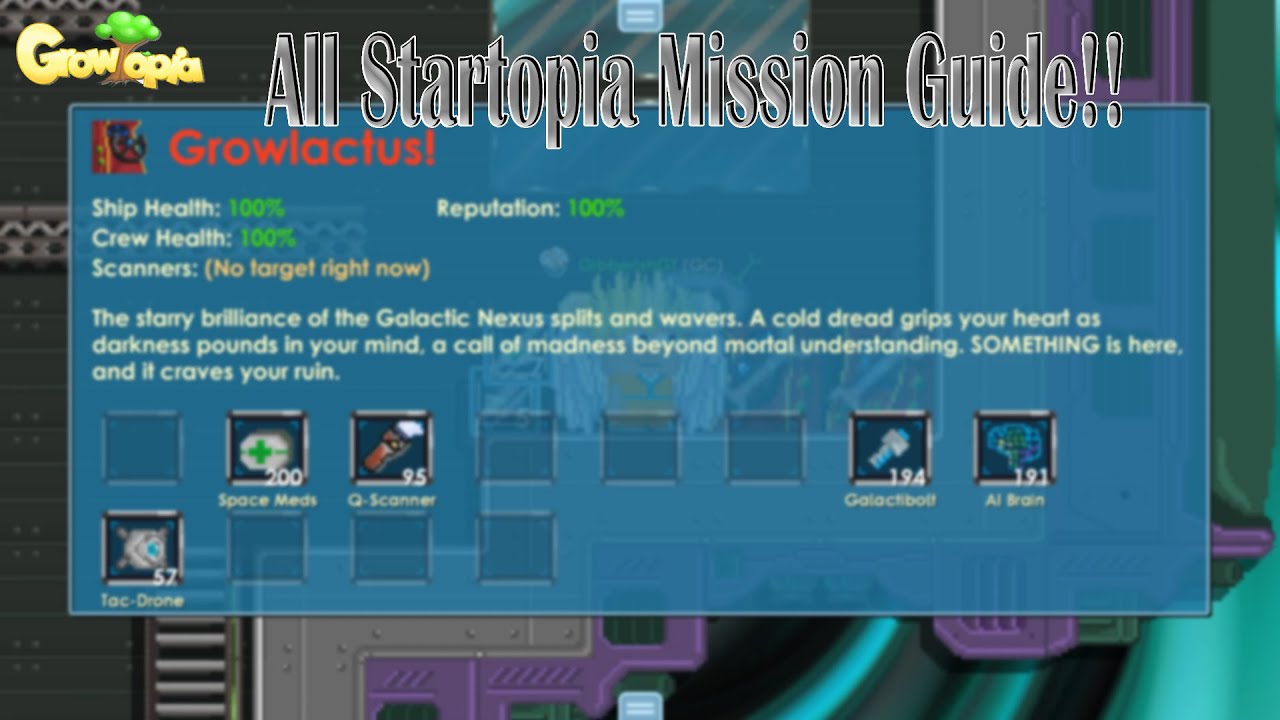 All Startopia Mission Guide!! | Growtopia - YouTube