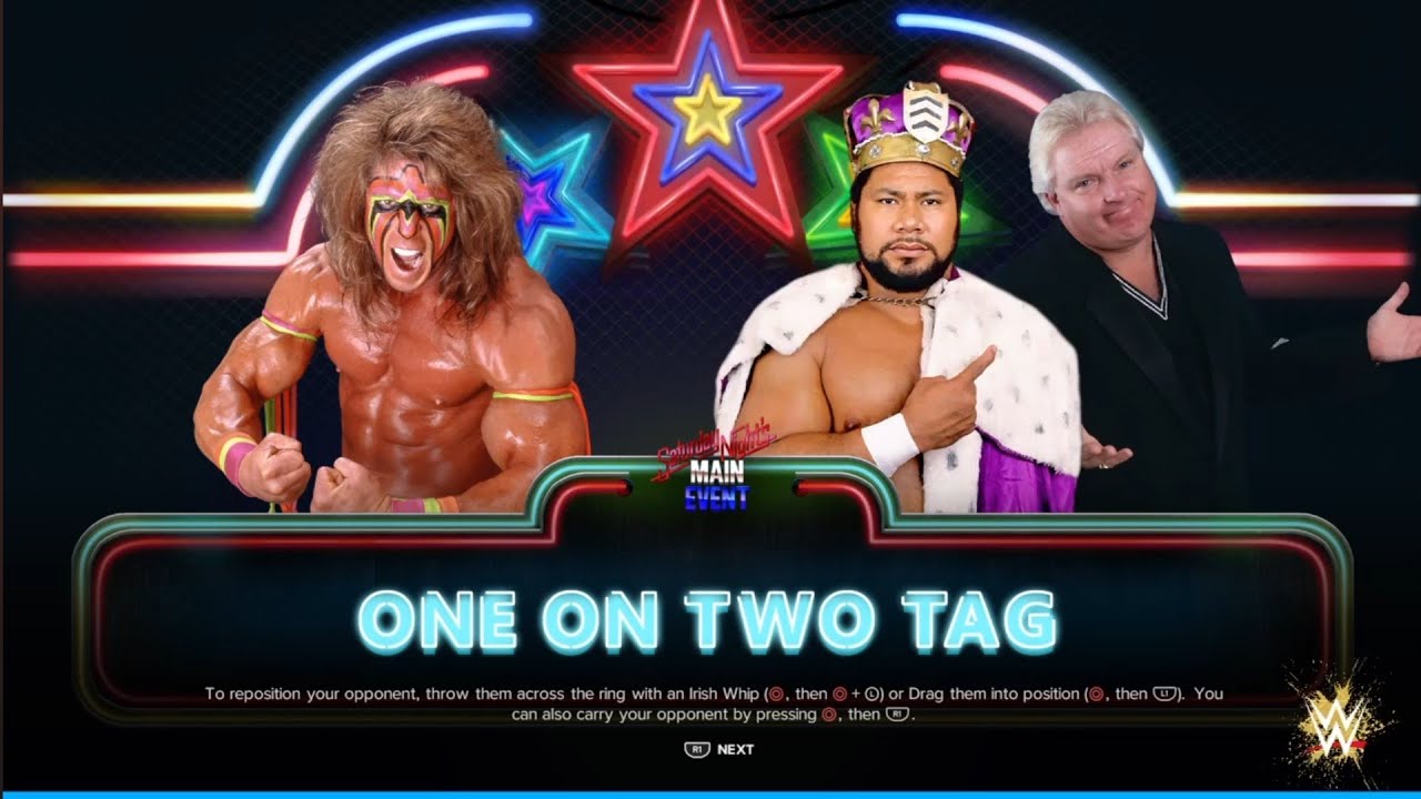 The Ultimate Warrior vs King Haku & Bobby Heenan. SNME. WWE 2K24 - YouTube