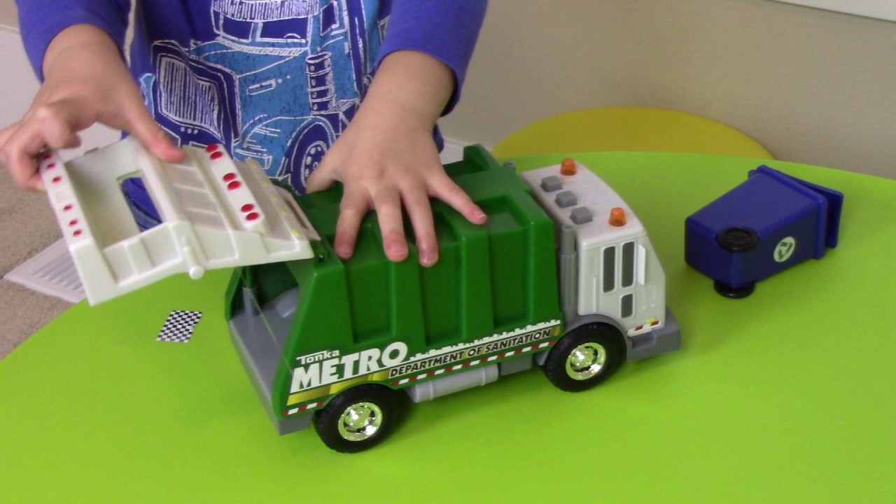 Unboxing Tonka Garbage Truck Toy - YouTube