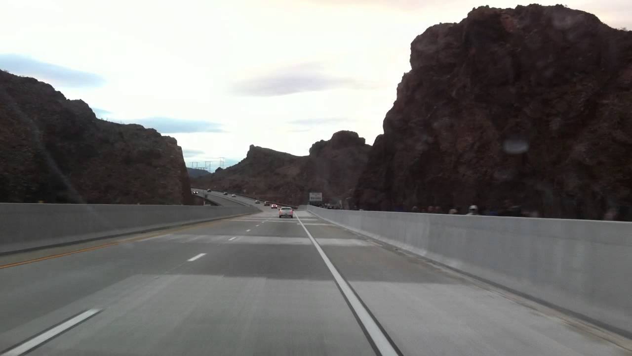 Driving over Hoover Dam Bridge - YouTube