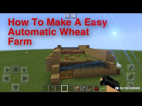 [Minecraft] How To Make a Easy Automatic Wheat Farm! [Works with ...