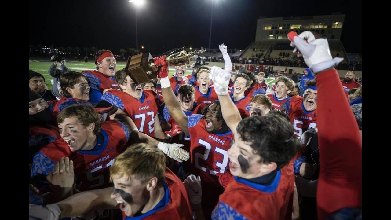 Watch: Hammond football celebrates 2021 state championship - YouTube