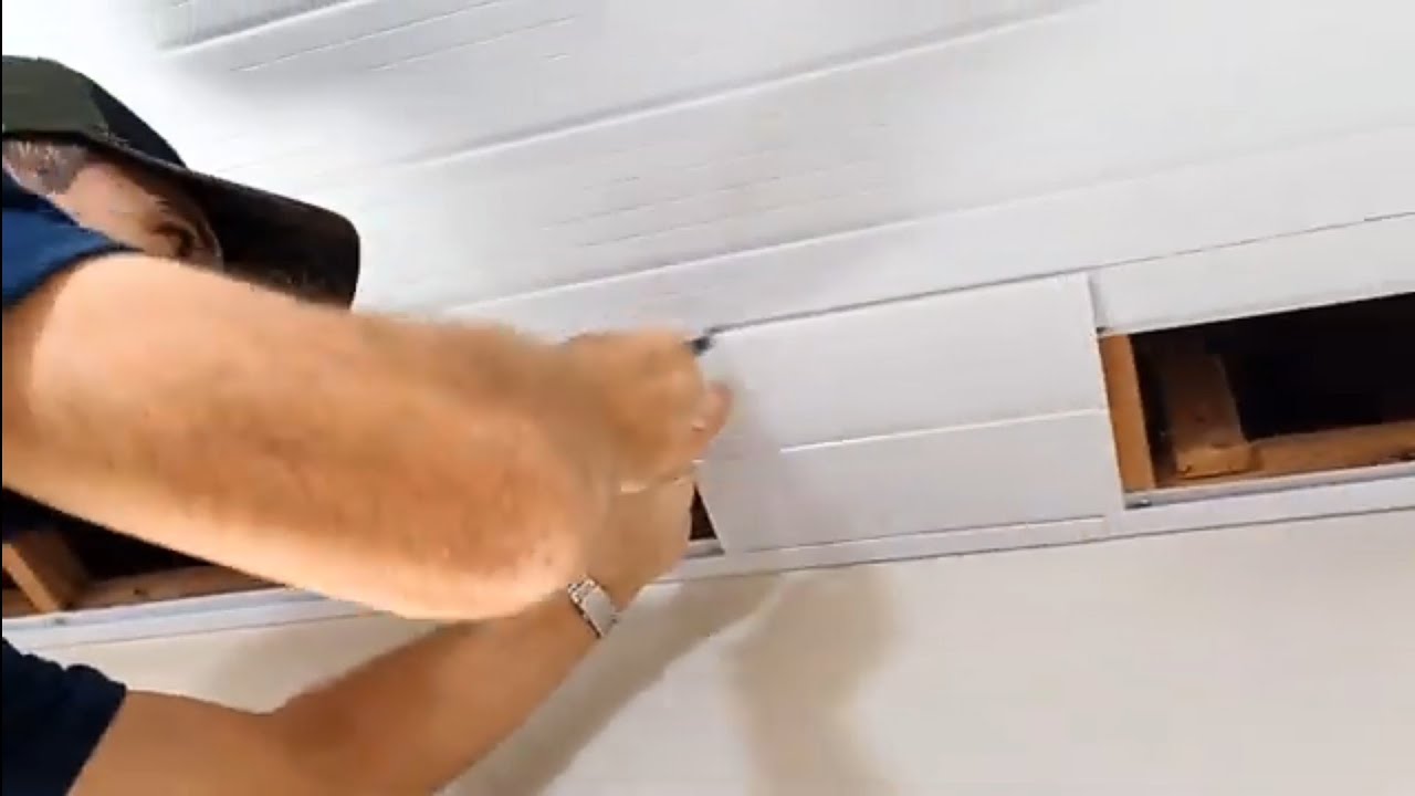 Como fazer recorte da última folha do forro PVC !! - YouTube