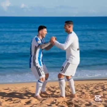 Ronaldo and Messi tour of beach🥳🥳 - YouTube