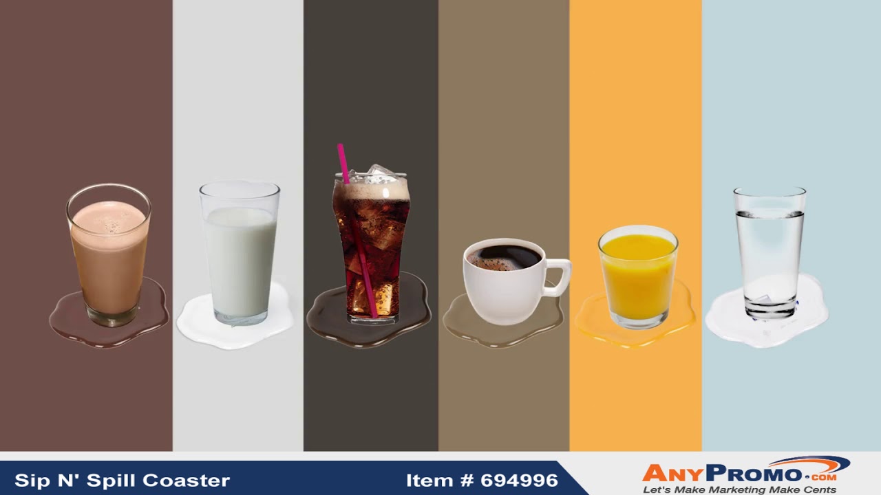 Promo Product Review: Sip N' Spill Coaster| AnyPromo 694996 - YouTube