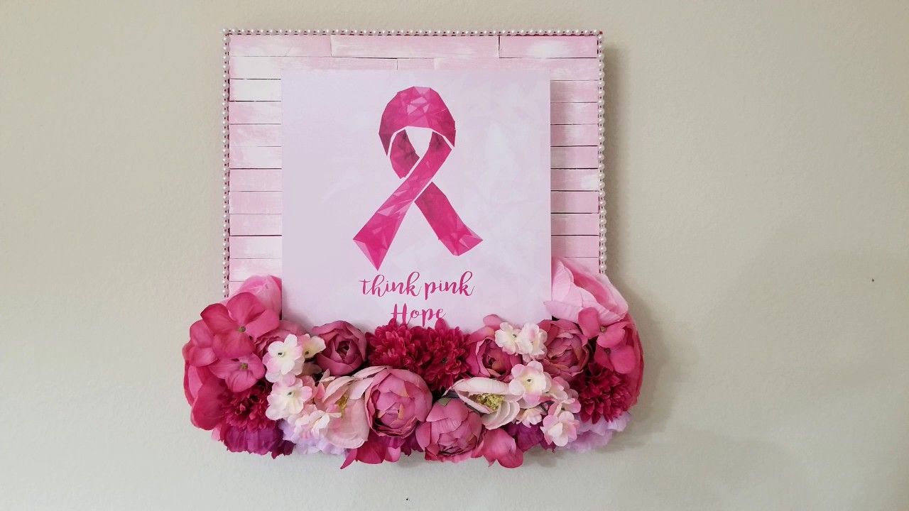 Breast Cancer Awareness Wall Decor - YouTube