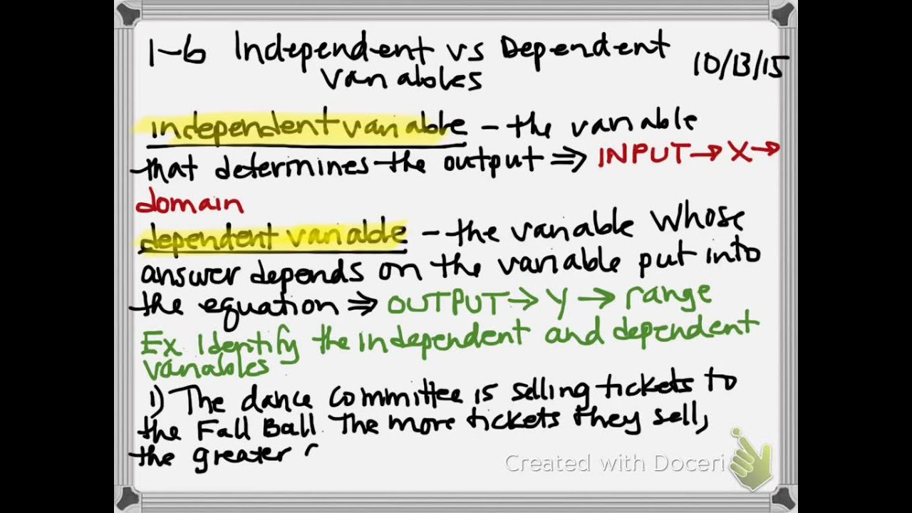 Math 8A Independent Vs Dependent Variables Analyzing Graphs YouTube math-8a-independent-vs-dependent-variables-analyzing-graphs-youtube