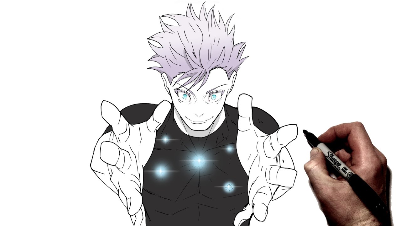 How to Draw Gojo Blue Barrage | Step By Step | JJK - YouTube