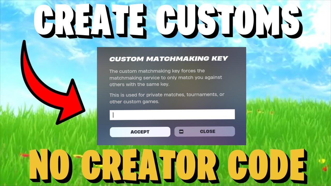 How to Create Custom Fortnite Match Without Creator Code (2025) - YouTube