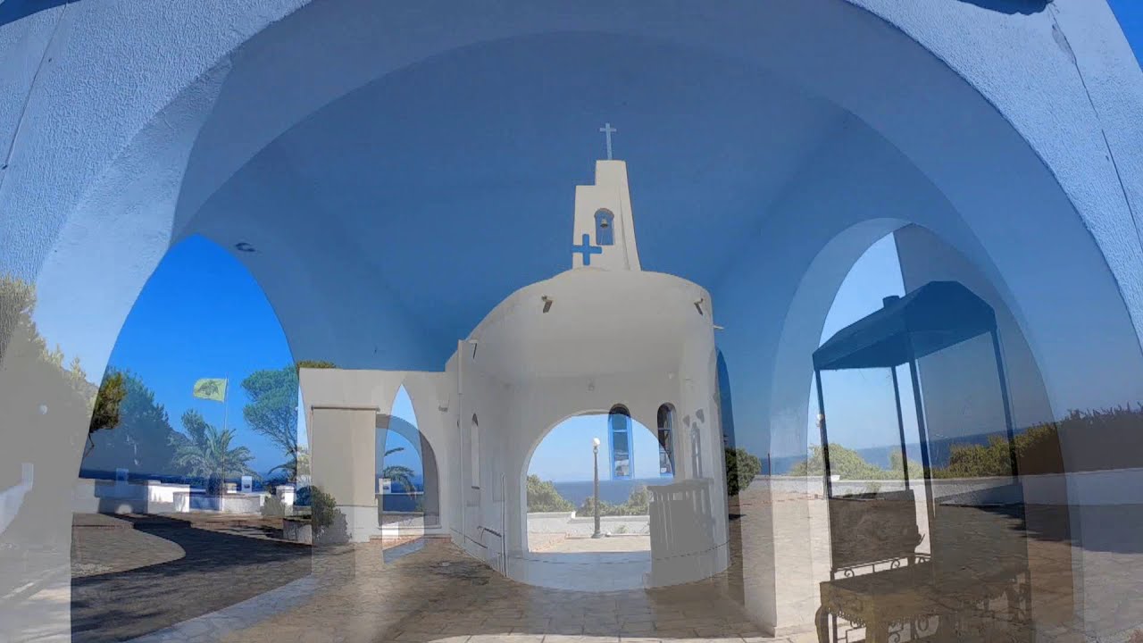 ΠΑΝΕΜΟΡΦΟ ΕΞΩΚΚΛΗΣΙ ΜΕ ΦΟΝΤΟ ΤΟ ΑΠΕΡΑΝΤΟ ΓΑΛΑΖΙΟ ΑΓΙΟΣ ΝΙΚΟΛΑΟΣ - YouTube
