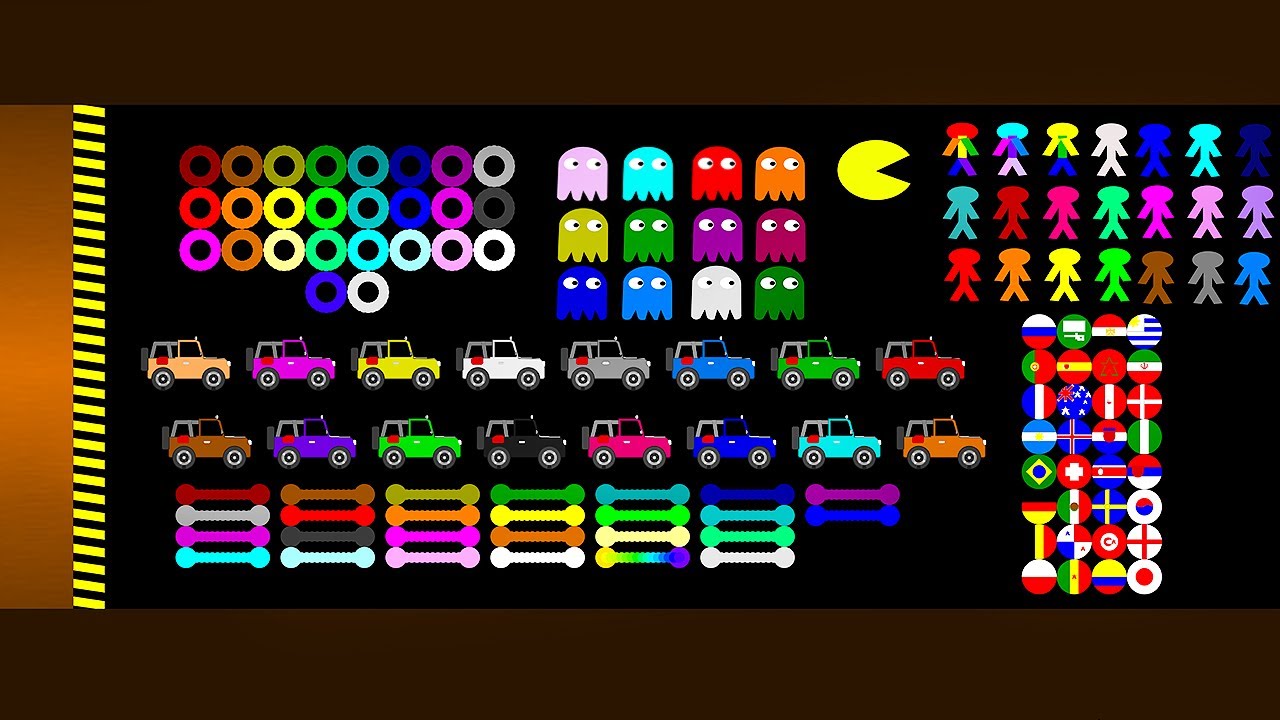Mix All Survival (Pacman, Worm, Rings, Cars, Algicosathlon, Country ...