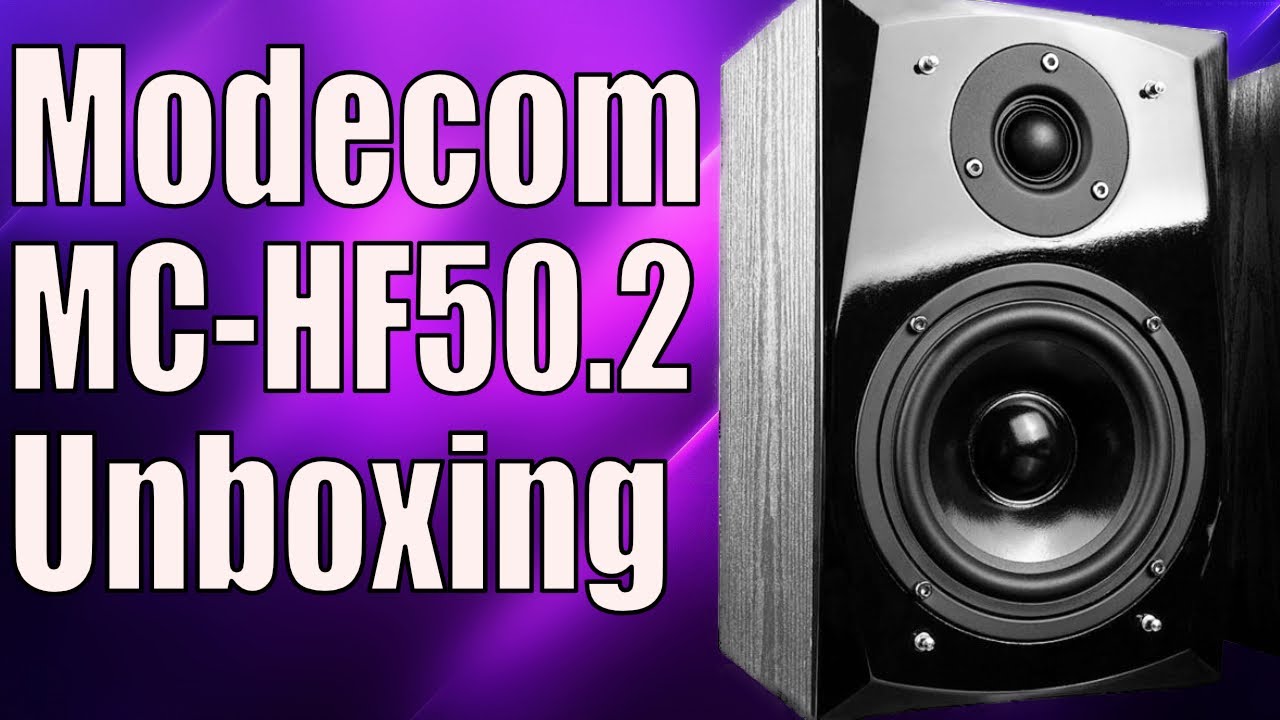Modecom mc-hf 50.2 unboxing - active 2.0 pc speakers - YouTube