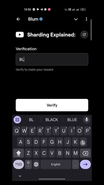 Sharding Explained: #blum #cryptocurrency #verification #blumverifycode#code - YouTube