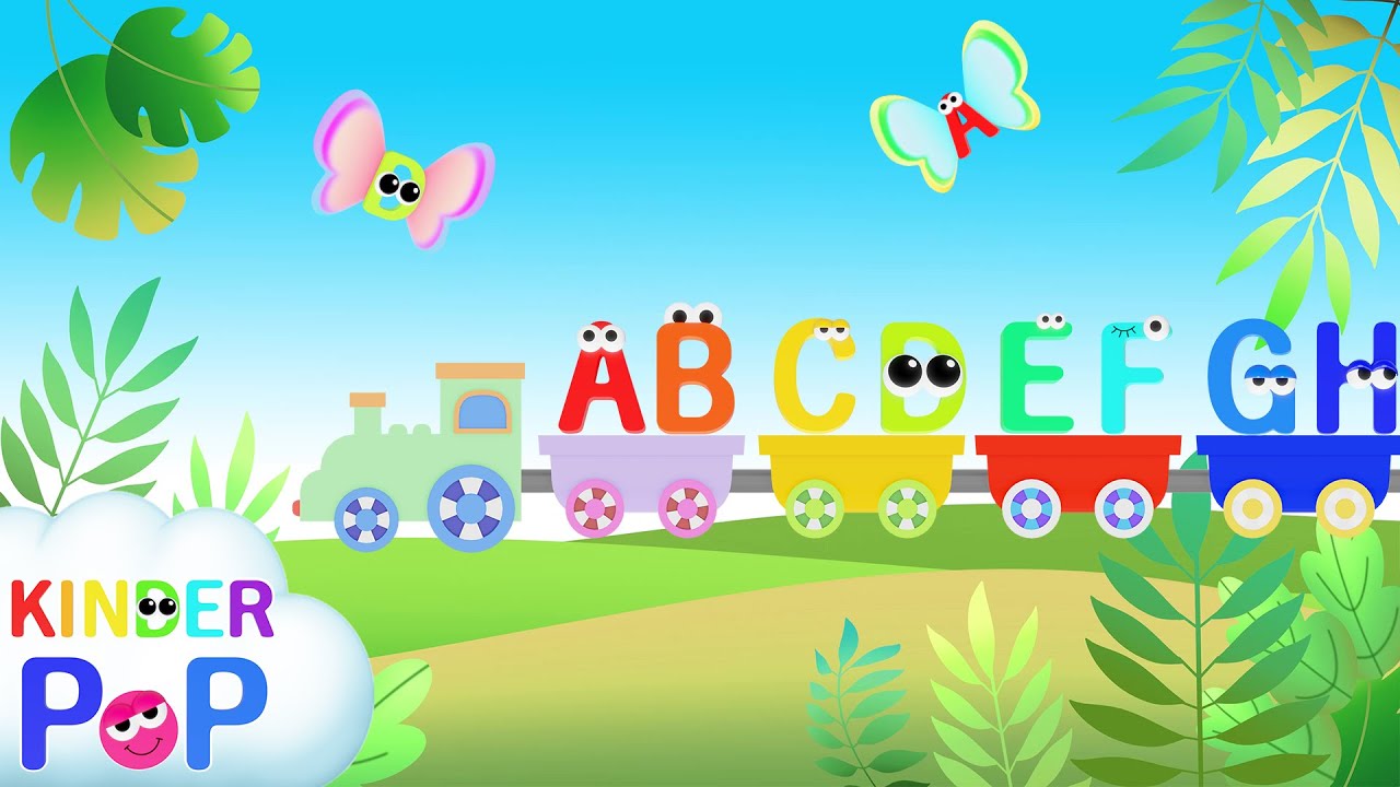 Learn Alphabet | English | alphabet train | alphabetsong | 알파벳송 | 나비 ...