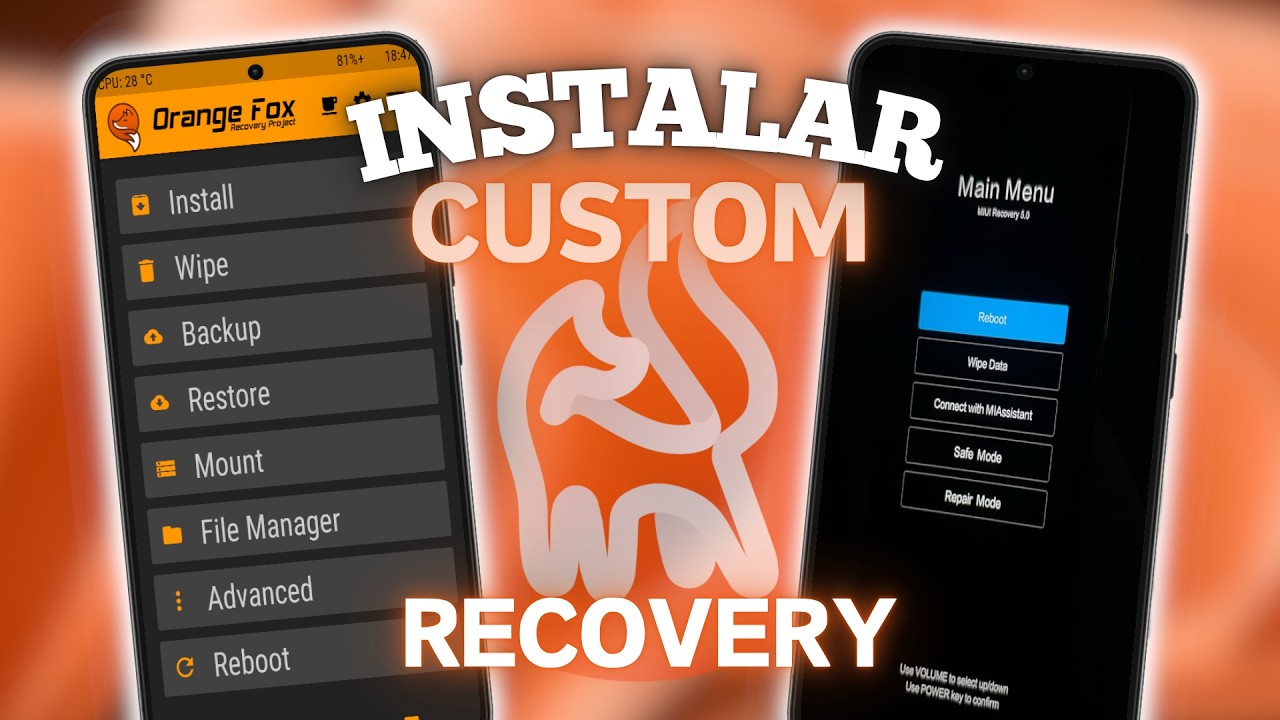 Instalación de custom RECOVERY con más DISPOSITIVOS || Como instalar ORANGEFOX recovery - YouTube