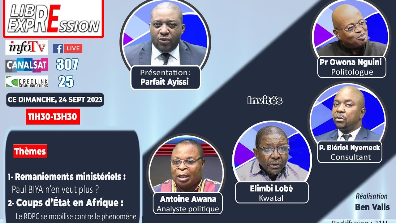 LIBRE EXPRESSION DU 24 SEPTEMBRE 2023 - YouTube