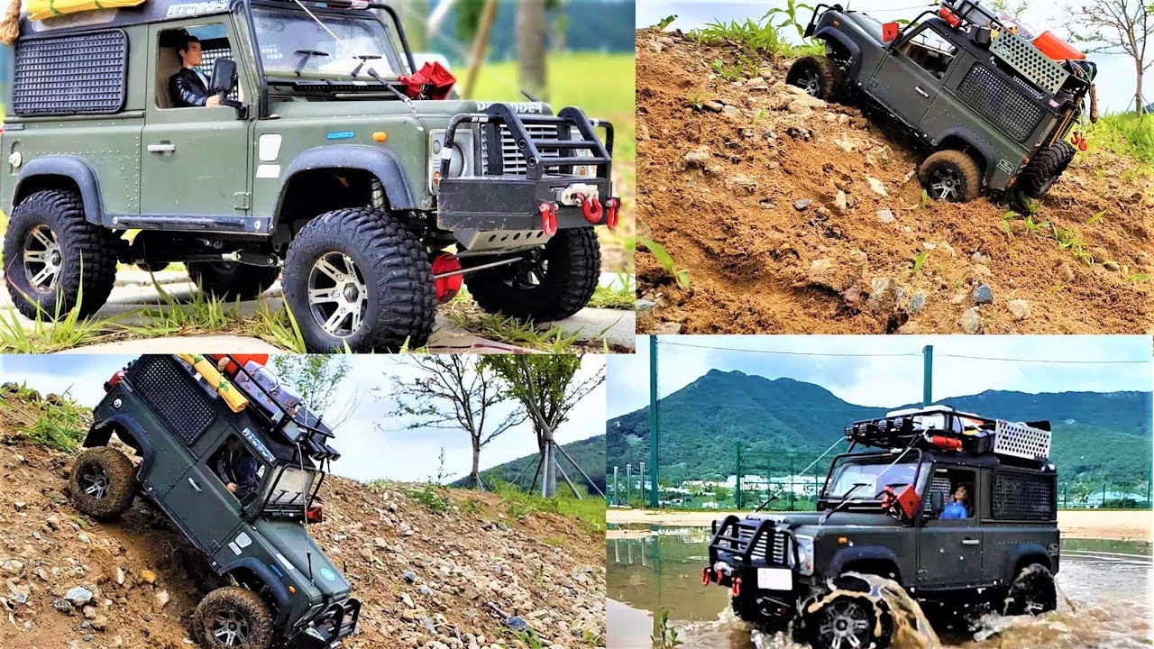 RC Car RC4WD D90 LandRover Defender Whang-San Park Trail RUN - YouTube