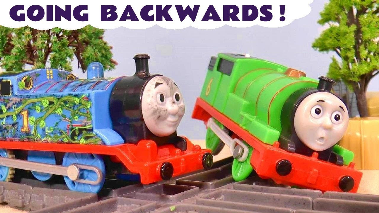 Going Backwards Thomas and Friends Toy Train Story - YouTube