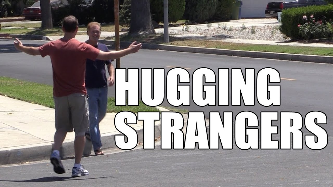 Hugging Strangers! #Happiness - YouTube