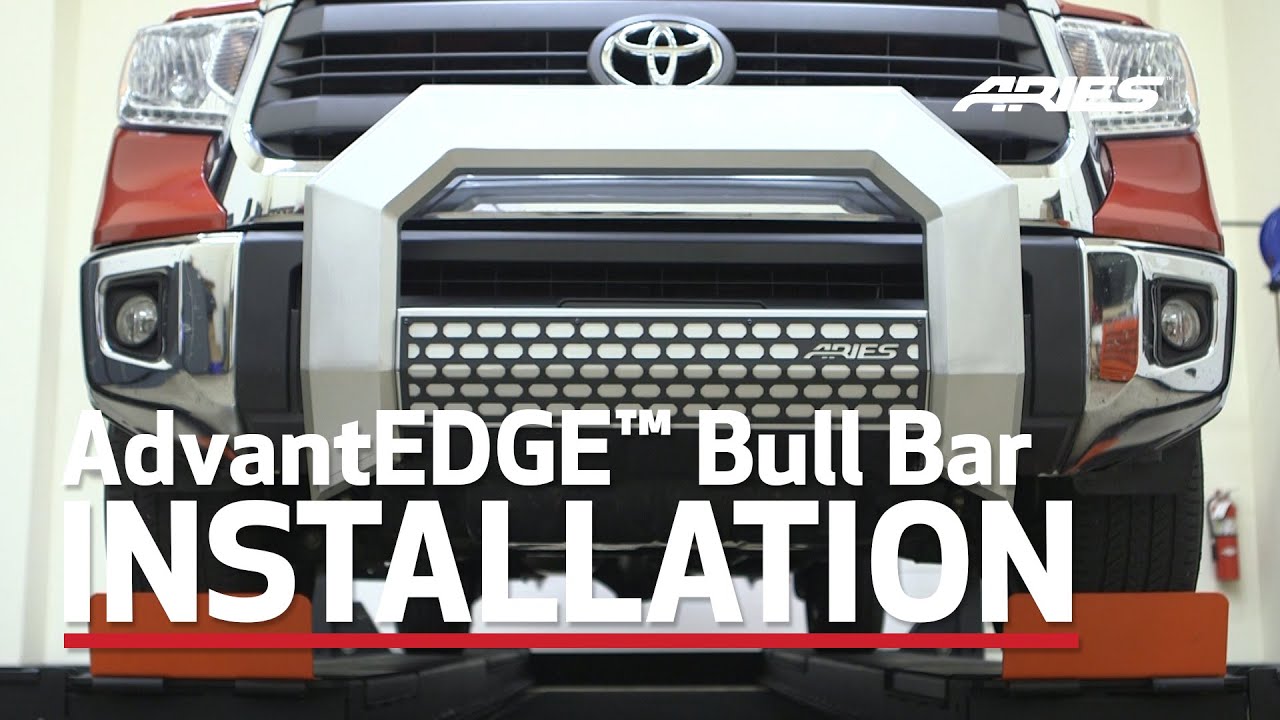 ARIES Bull Bar Install: AdvantEDGE™ Bull Bar on Toyota Tundra 2152000 ...