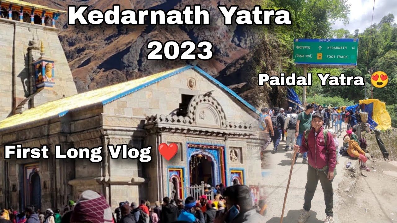 Kedarnath Paidal Yatra ️ Dev Bhoomi Uttrakhand😍 Char Dham Yatra🙏 My First Long Vlog In This ...