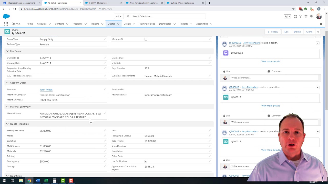 Salesforce Construction Quoting - YouTube