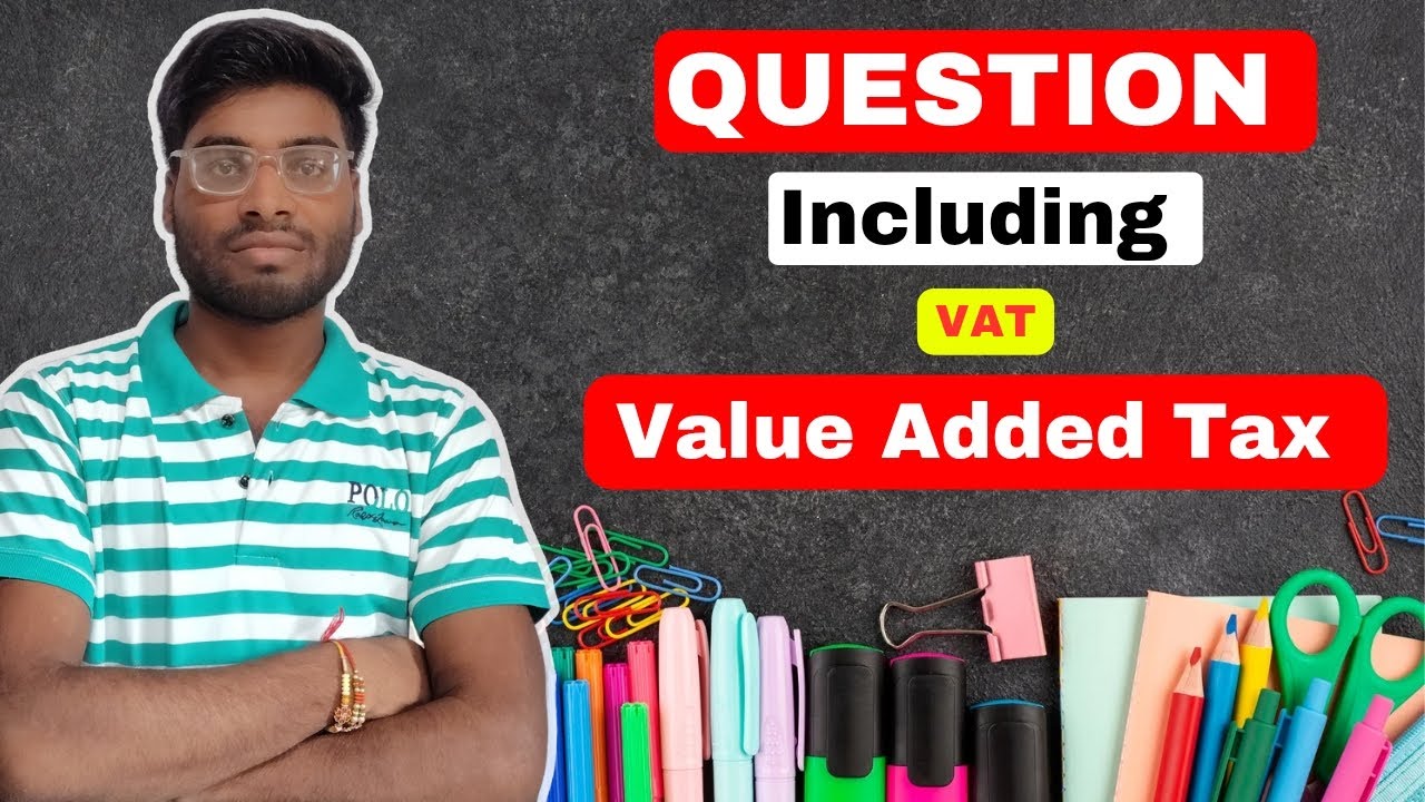 value added tax question | concept | how to solve | profit and loss | 🔥 ...