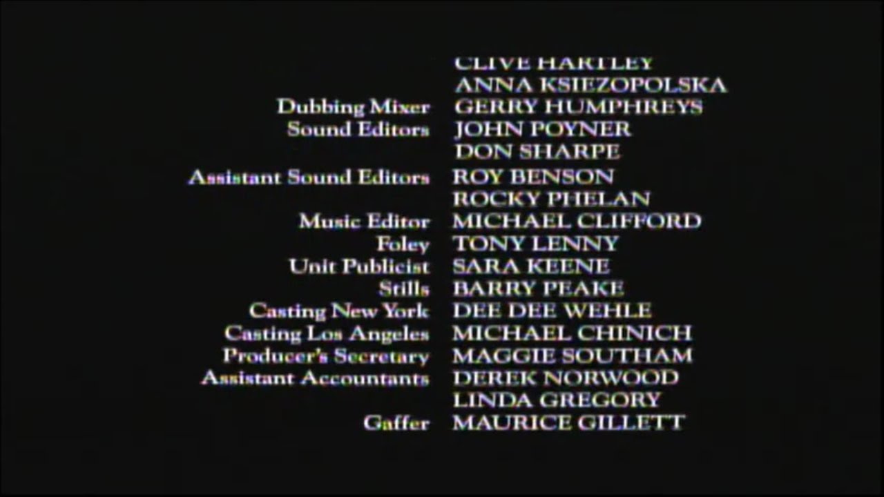 An American Werewolf In London (1981) End Credits (Starz Encore 2024 ...