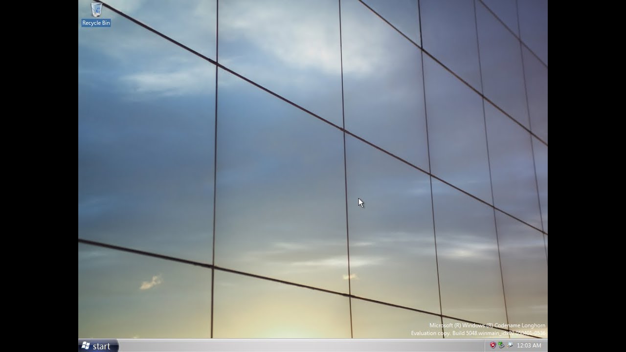 Windows Longhorn Build 5048 Installation - VmWare - YouTube