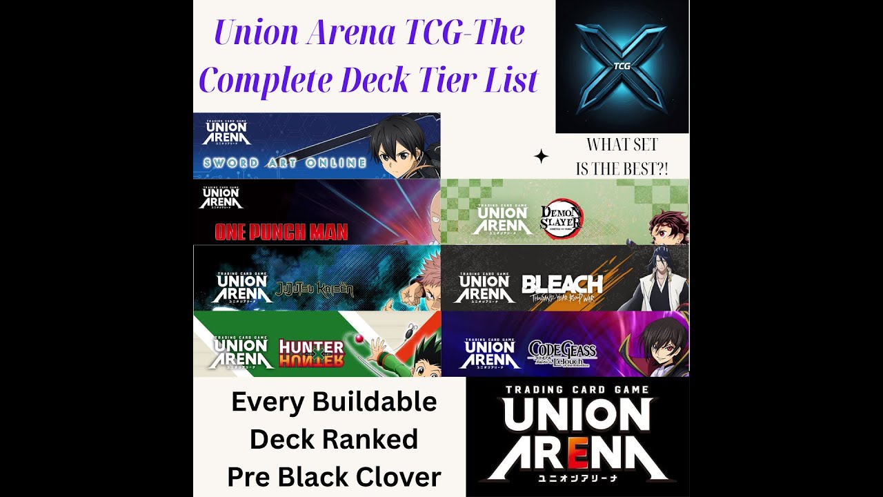 Union Arena TCG - The Complete Deck Tier List Rankings - Post Sword Art ...