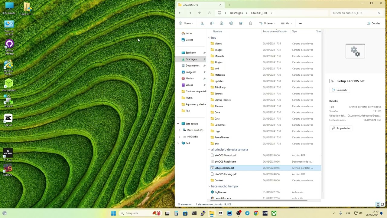 ExODoS Little instalar en windows 11
