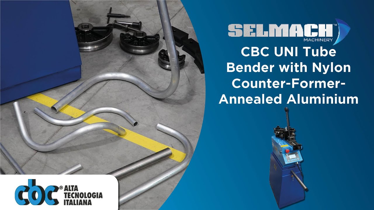CBC UNI Tube Bender with Nylon Counter-Former-Annealed Aluminium - YouTube