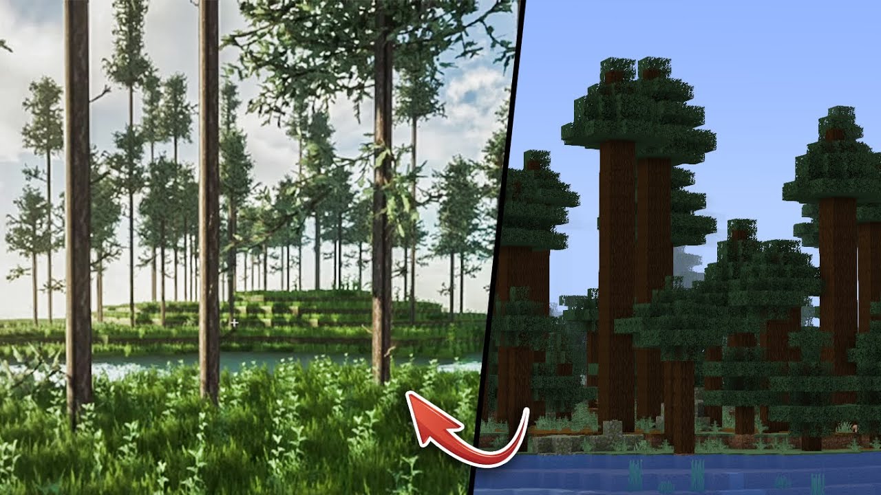 MINECRAFT REAL TREE (Ultimate Immersion Texture + Realistic Texture ...