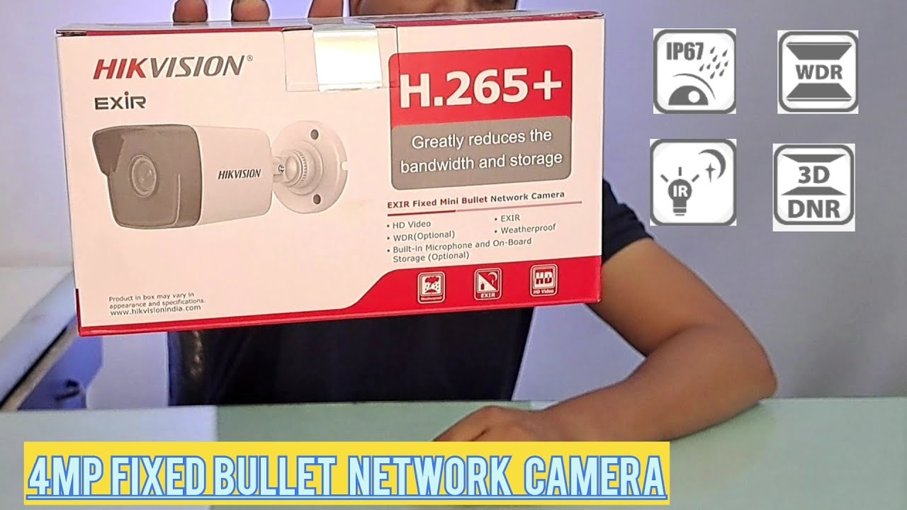Hikvision H 265 4MP 4mm IP IR Network Bullet Camera DS 2CD1043G0 I IP
