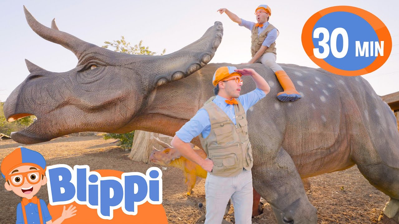 Blippi's T-Rex Dance! 🦖 | Blippi Music Video 🎵 | Community Corner 🌸 ...