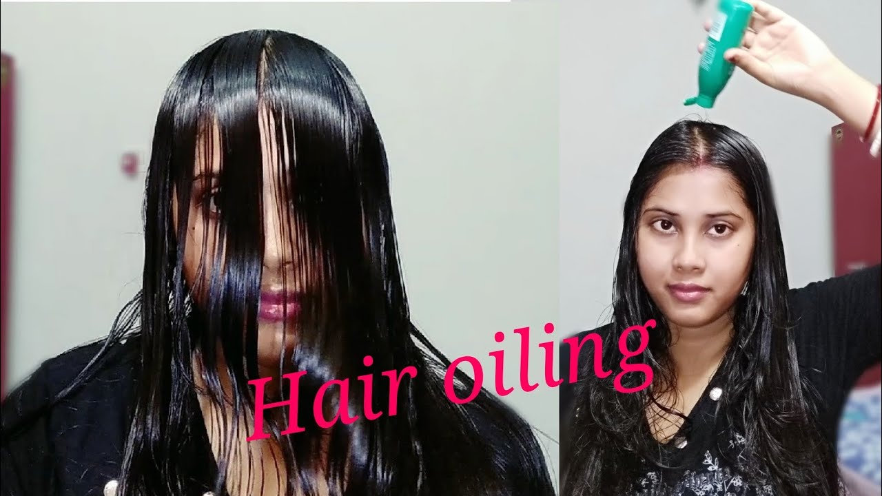 Heavy hair oiling for fast hair growth, My heavy hair oiling using ...