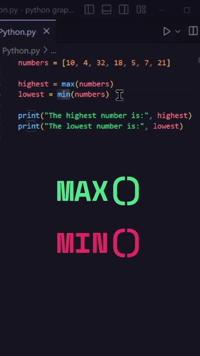 Python Challenge: Find Highest and Lowest Numbers in a List #shorts #python #coding - YouTube