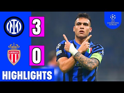 İnter Milan 3 - 0 Monaco | Lautaro Martinez Hattrick!! | Uefa Şampiyonlar Ligi Maç Özeti
